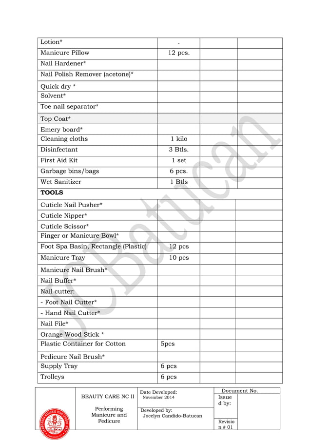 Cblm core 2 beauty care | DOC