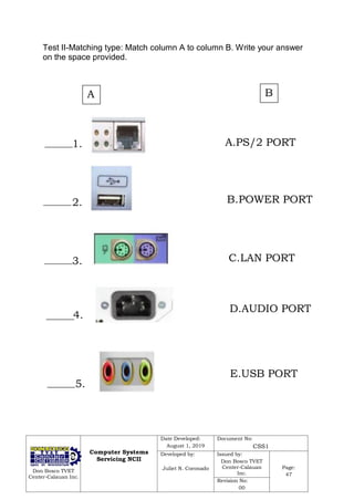Cblm installing and configuring computer system and networks | PDF