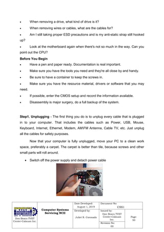 Cblm installing and configuring computer system and networks | PDF