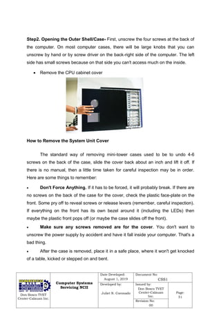 Cblm installing and configuring computer system and networks | PDF