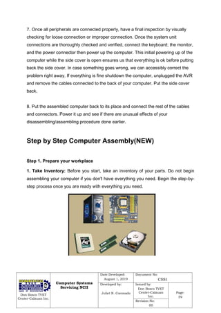 Cblm installing and configuring computer system and networks | PDF