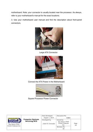 Cblm installing and configuring computer system and networks | PDF