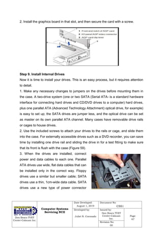 Cblm installing and configuring computer system and networks | PDF