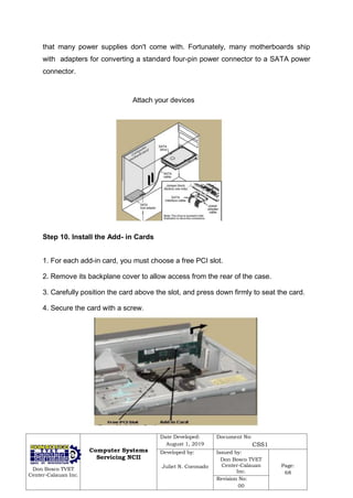 Cblm installing and configuring computer system and networks | PDF