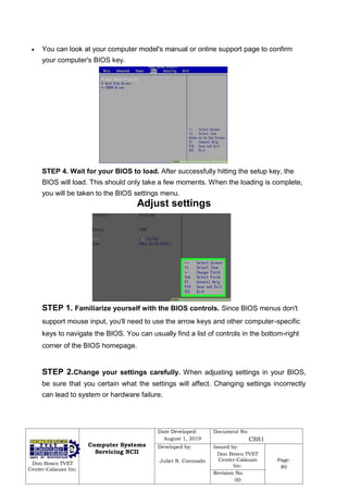 Cblm installing and configuring computer system and networks | PDF