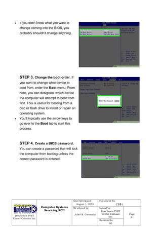 Cblm installing and configuring computer system and networks | PDF