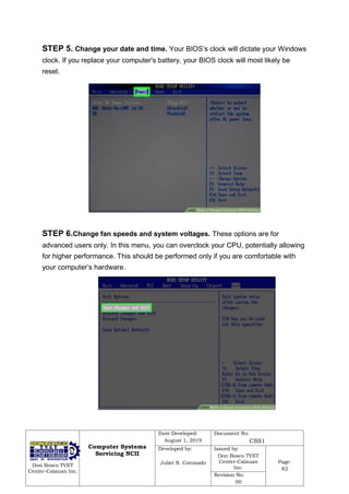 Cblm installing and configuring computer system and networks | PDF