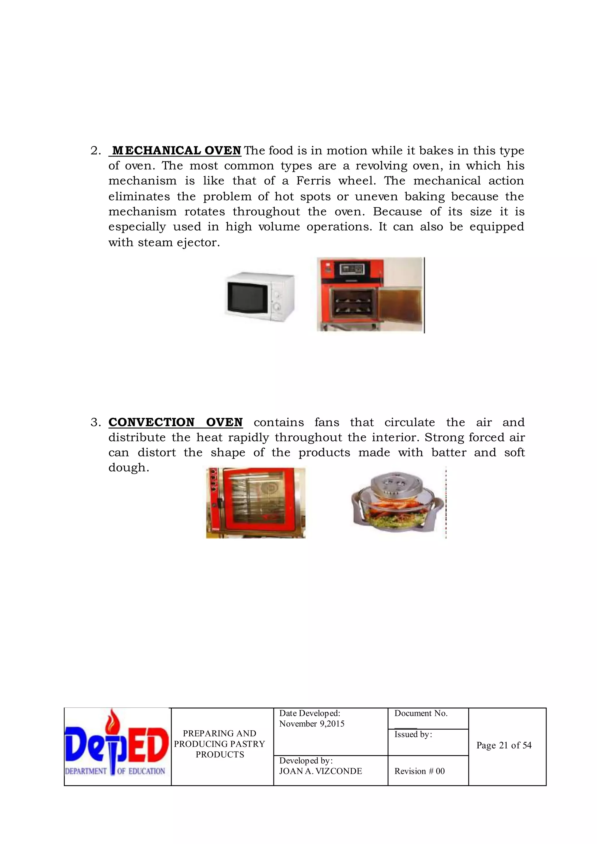 LEARNING MODULE in Bread and Pastry Production-UC2 Prepare and Produce ...