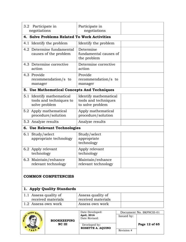 CBLM BOOKKEEPING NC III-PREPARING TRIAL BALANCE | PDF