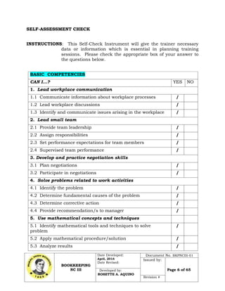 CBLM BOOKKEEPING NC III-PREPARING TRIAL BALANCE | PDF