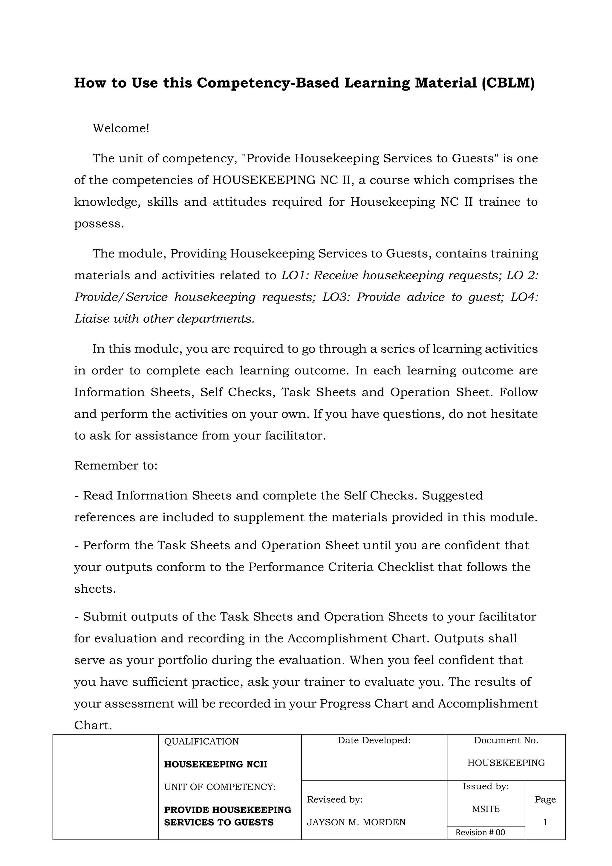 Competency_based_learning_materials_finals.docx | Resume Writing and Advice | Job Search