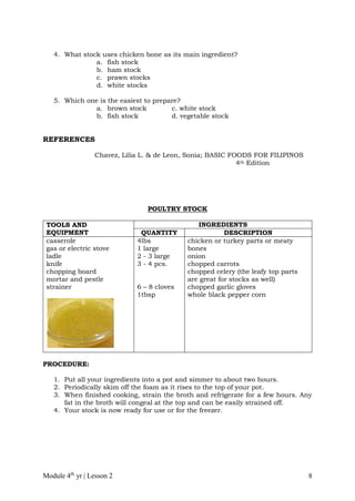 Cblm lg gr. 10 tle commercial cooking (cookery) | PDF