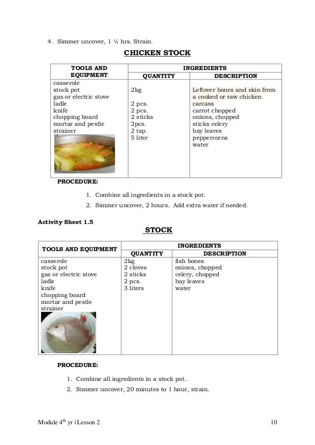 Cblm lg gr. 10 tle commercial cooking (cookery)