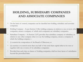 Companies Act - Introduction | PPTX