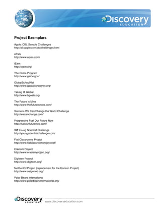 Challenge Based Learning Resources | PDF