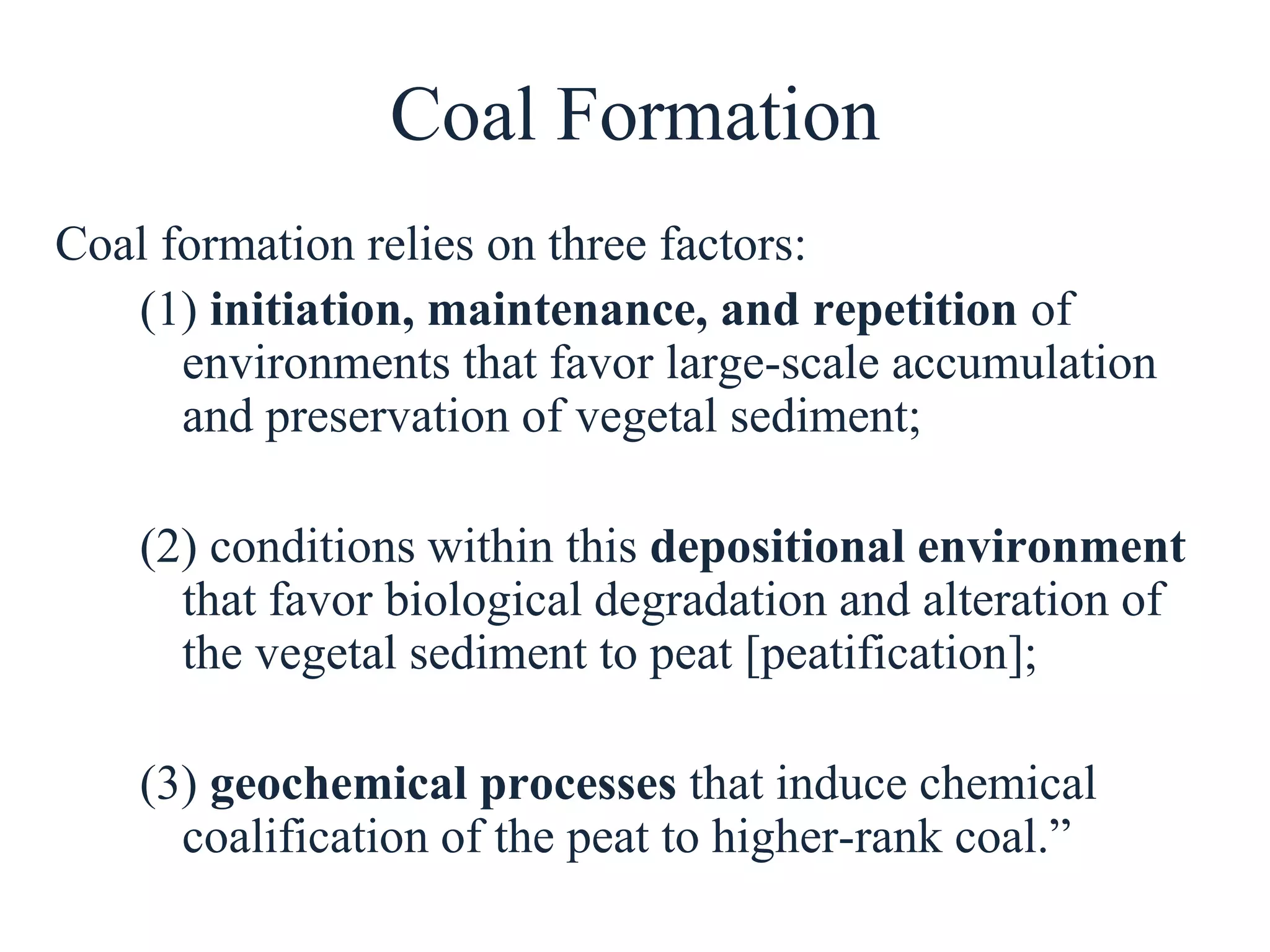 Coalification and Methanation: Coal Bed Methane | PPTX