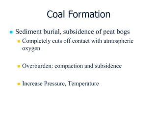 Coalification and Methanation: Coal Bed Methane | PPTX