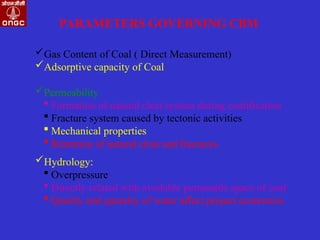 Principles of Coall Bed Methane Production | PPTX