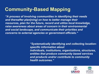 Overview of the Community-Based Mapping Survey | PPTX