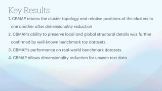 CBMAP: Clustering-Based Manifold Approximation and Projection for ...