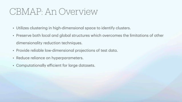 Cbmap Clustering Based Manifold Approximation And Projection For Dimensionality Reduction Pdf