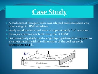Cbm block reserve estimation using eclipse | PPTX | Chemistry | Science