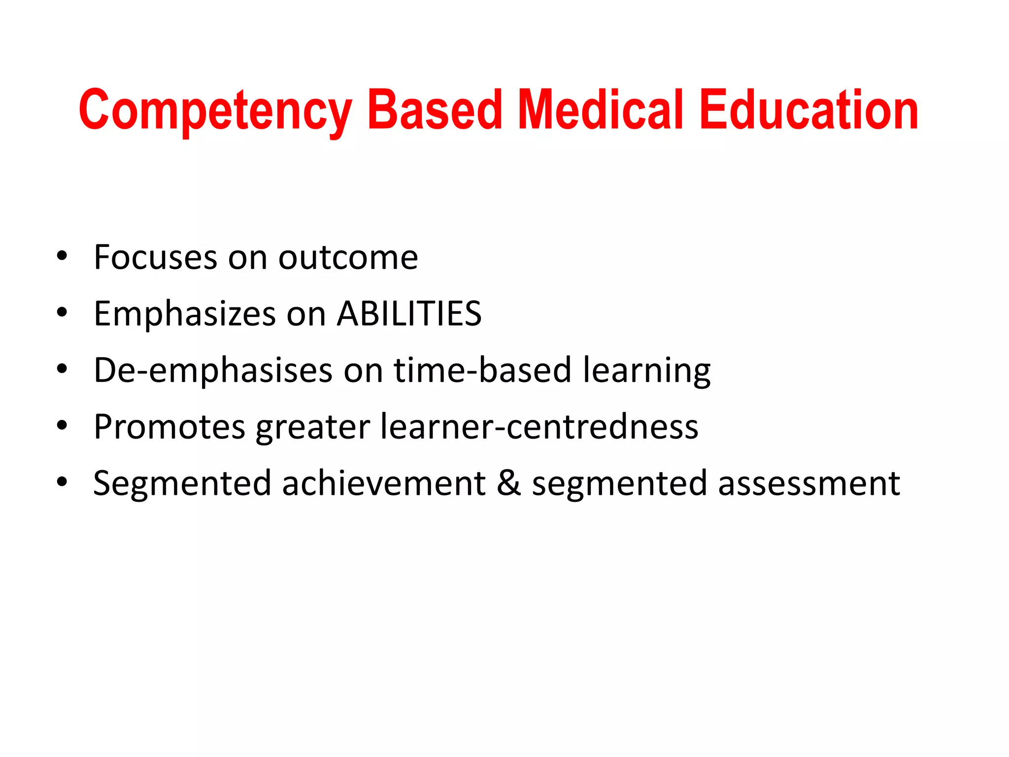 CBME (Competency Based Medical Education) | PPTX