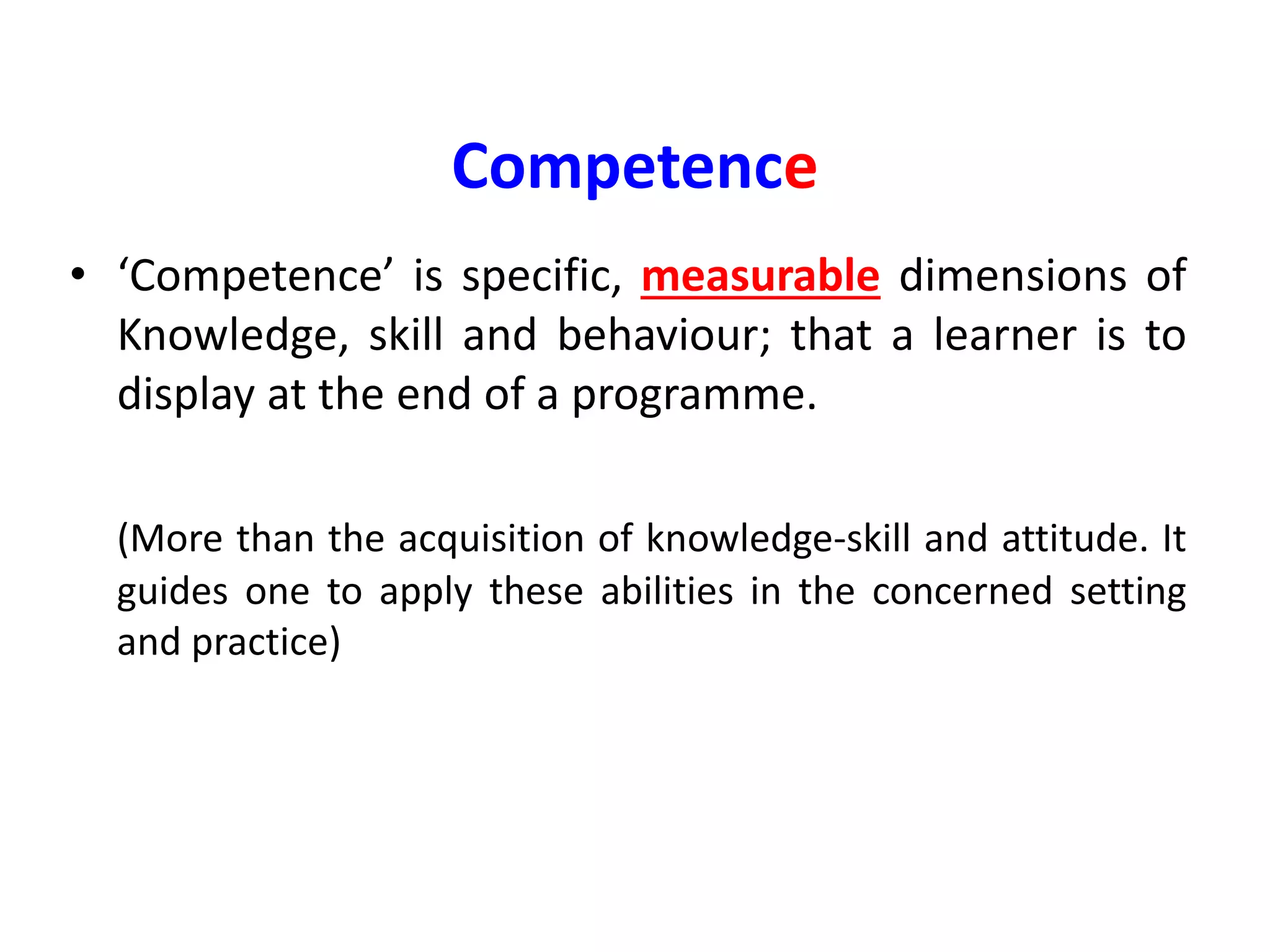 CBME (Competency Based Medical Education) | PPTX