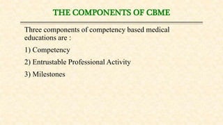 Competency based medical education ppt | PPTX