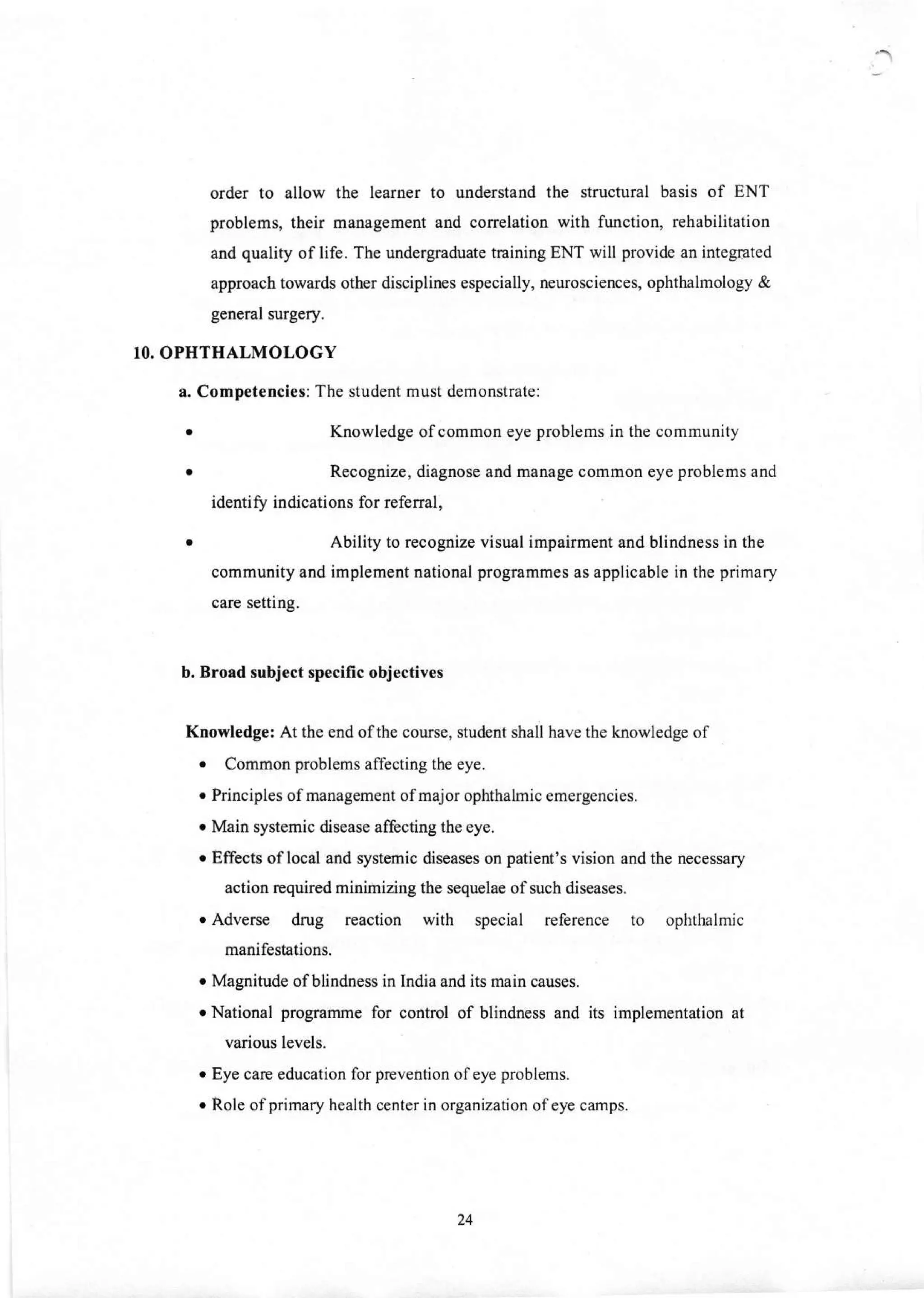 Competency Based Medical Education Curriculum (CBME) Regulations,2023 ...