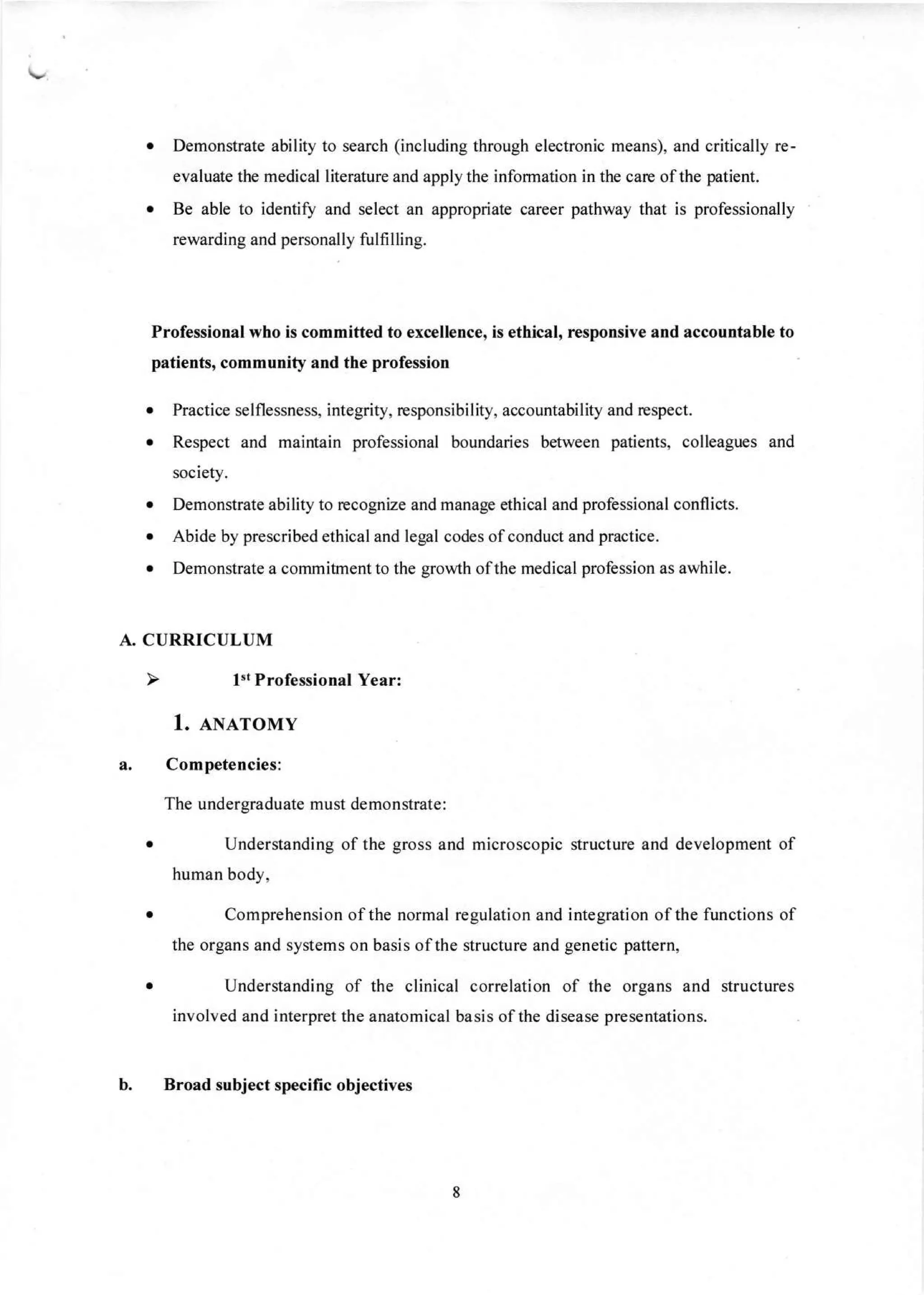 Competency Based Medical Education Curriculum (CBME) Regulations,2023 ...