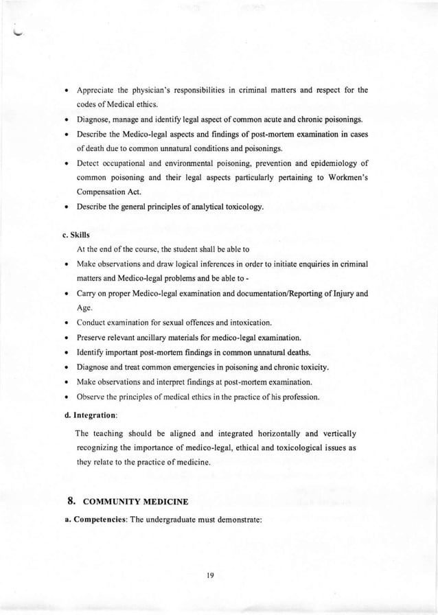 Competency Based Medical Education Curriculum (CBME) Regulations,2023 ...