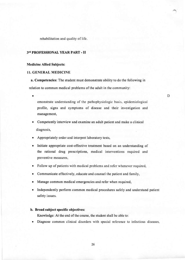 Competency Based Medical Education Curriculum (CBME) Regulations,2023 ...