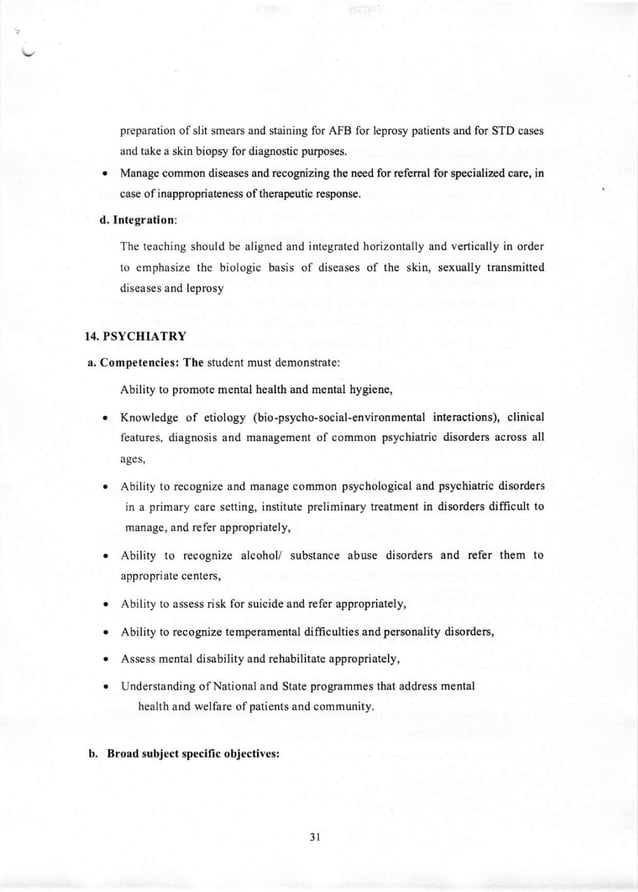 Competency Based Medical Education Curriculum (CBME) Regulations,2023 ...