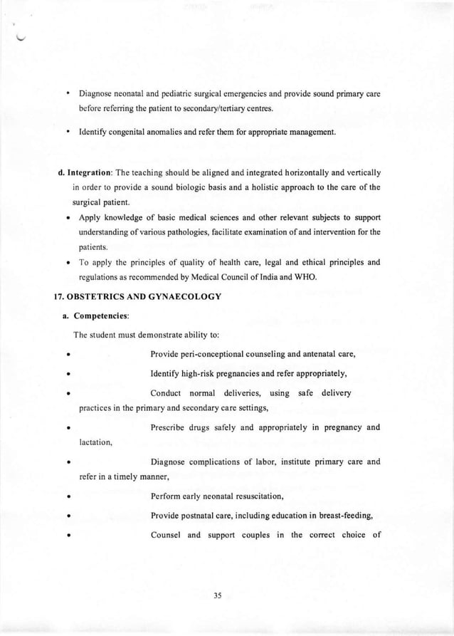 Competency Based Medical Education Curriculum (CBME) Regulations,2023-National Medical ...