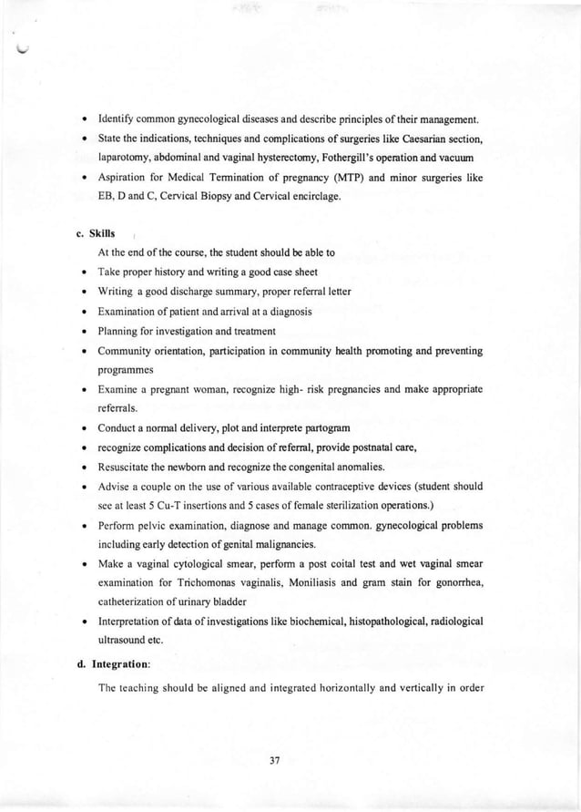 Competency Based Medical Education Curriculum (CBME) Regulations,2023 ...