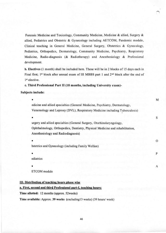 Competency Based Medical Education Curriculum (CBME) Regulations,2023 ...