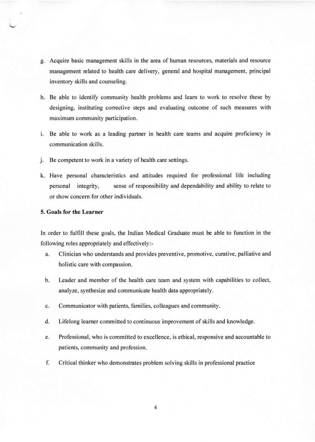 Competency Based Medical Education Curriculum (CBME) Regulations,2023 ...