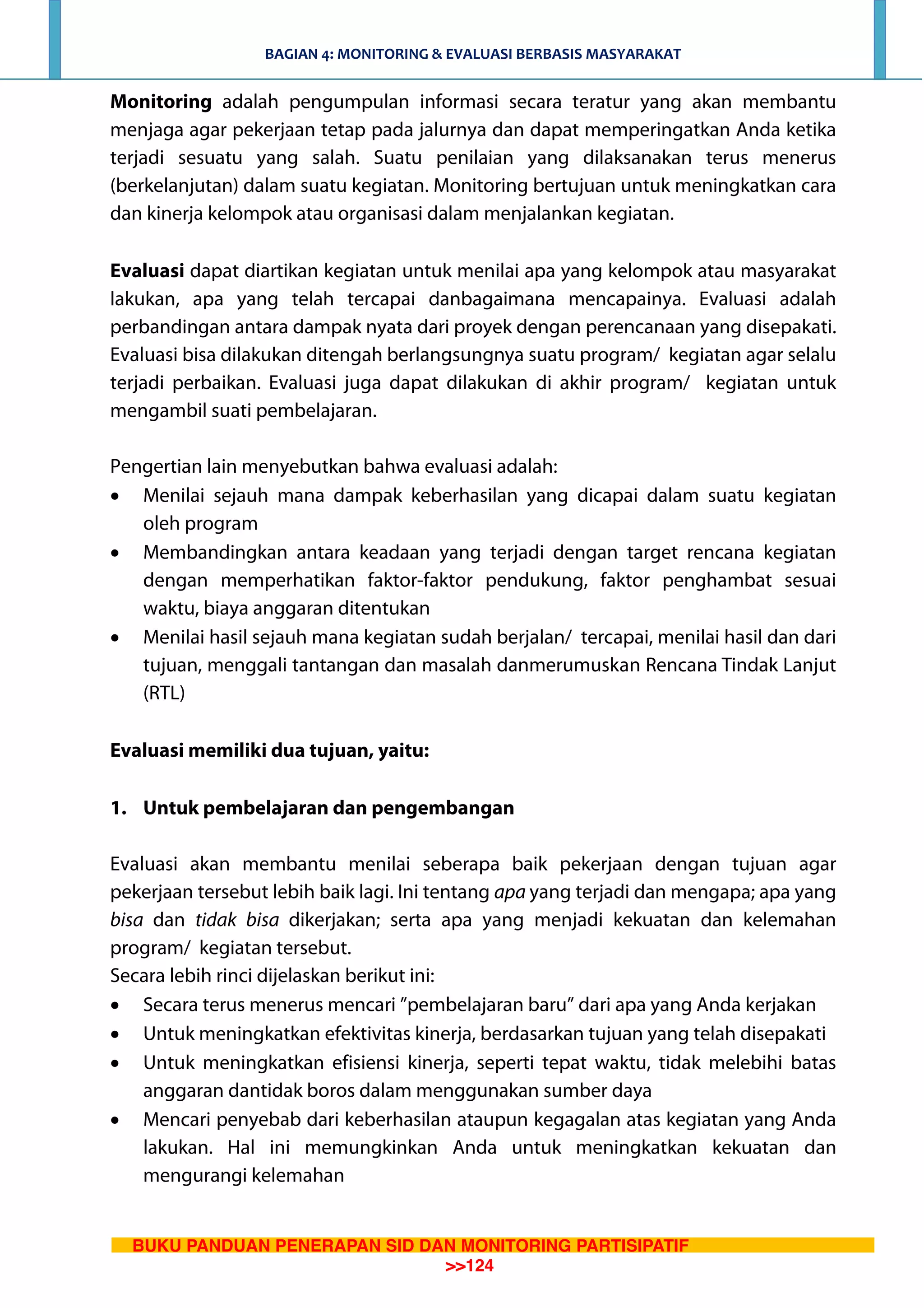 Monitoring Evaluasi Partisipatif PRBBK, Lingkar/Untung Winarso ...