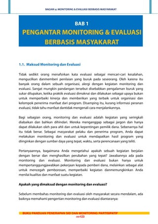 Monitoring Evaluasi Partisipatif PRBBK, Lingkar/Untung Winarso ...