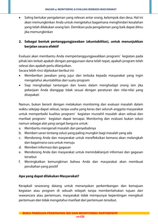 Monitoring Evaluasi Partisipatif PRBBK, Lingkar/Untung Winarso ...