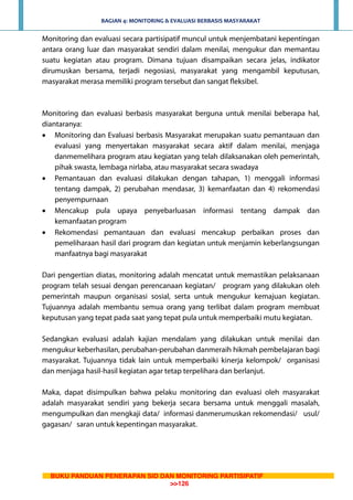 Monitoring Evaluasi Partisipatif PRBBK, Lingkar/Untung Winarso ...