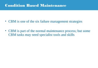 CBM/PdM and the fit with RCM | PPT