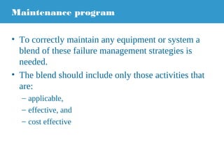 CBM/PdM and the fit with RCM | PPT