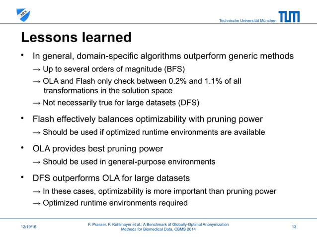 An Experimental Comparison Of Globally Optimal Data De Identification Algorithms Ppt Free 5676