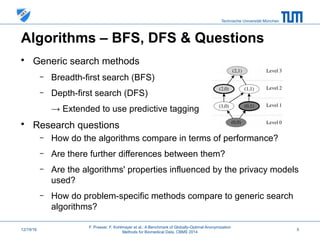 An experimental comparison of globally-optimal data de-identification algorithms | PPT