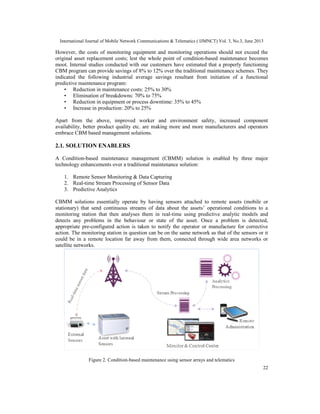 Condition-based Maintenance with sensor arrays and telematics | PDF