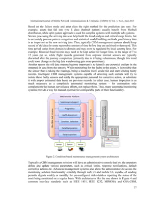 Condition-based Maintenance with sensor arrays and telematics | PDF