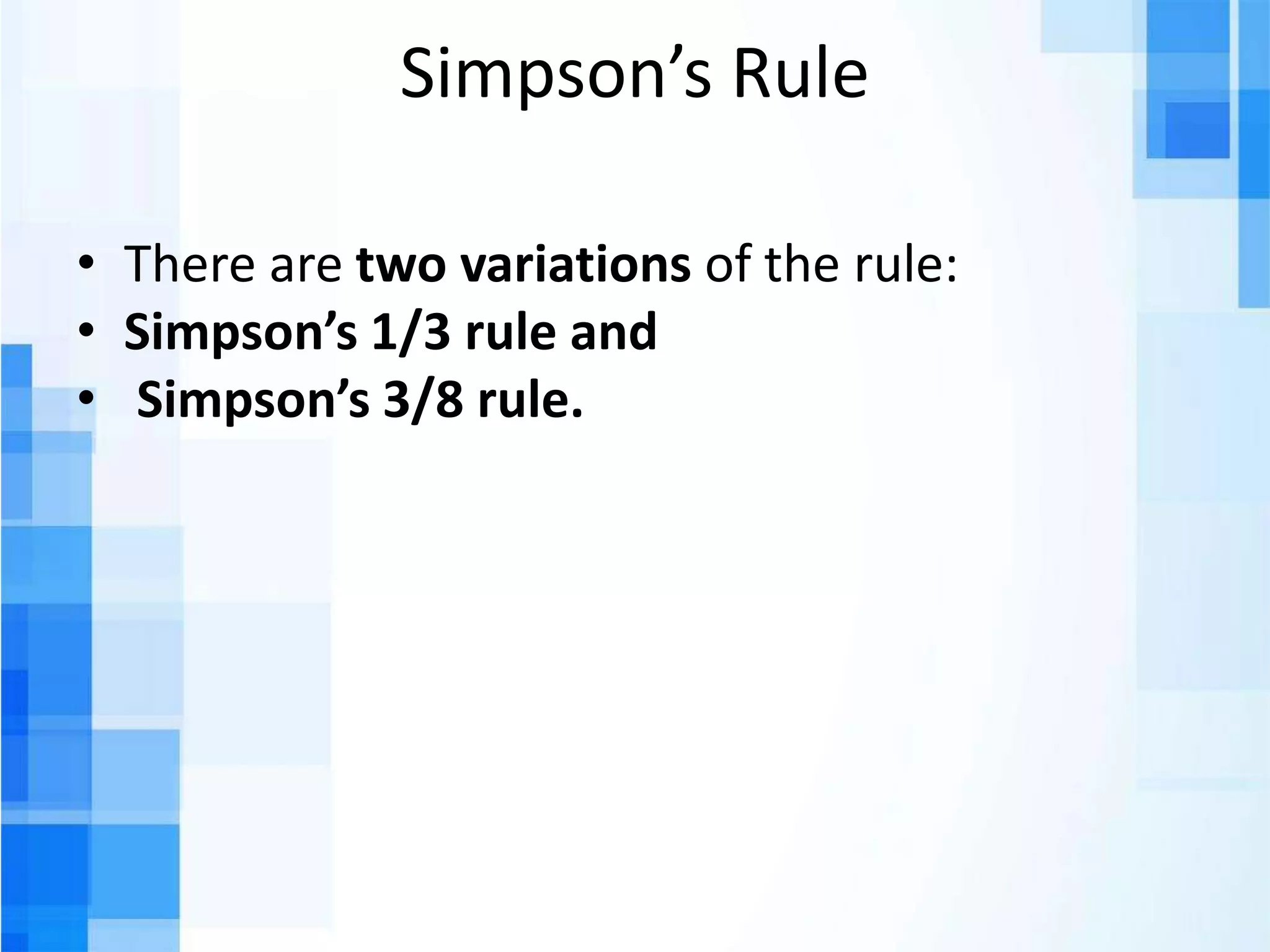 simpion's 3/8 rule | PPTX