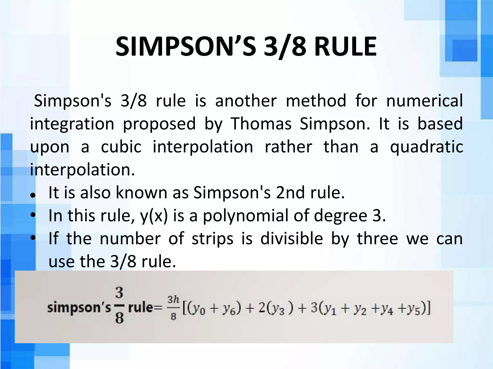 simpion's 3/8 rule | PPTX